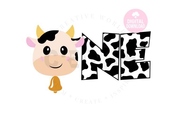 One | Cow One svg | My 1st Birthday svg (912084) | Cut Files | Design ...