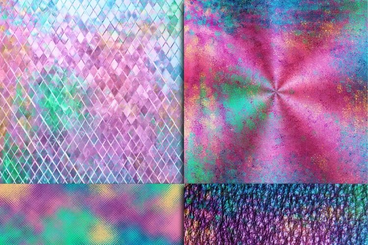 Mermaid Textures Digital Paper - Free Design of The Week | Design Bundles