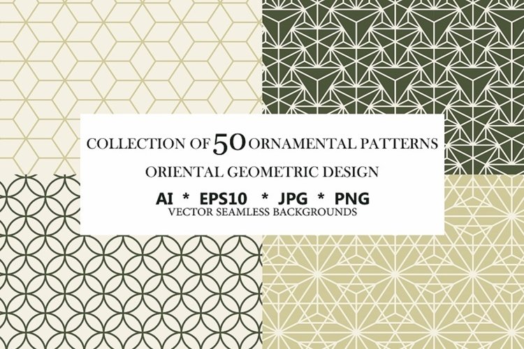 50 ornamental seamless patterns (1109260)