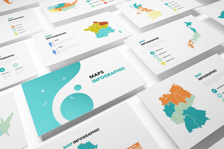 Maps Infographic Google Slides Template