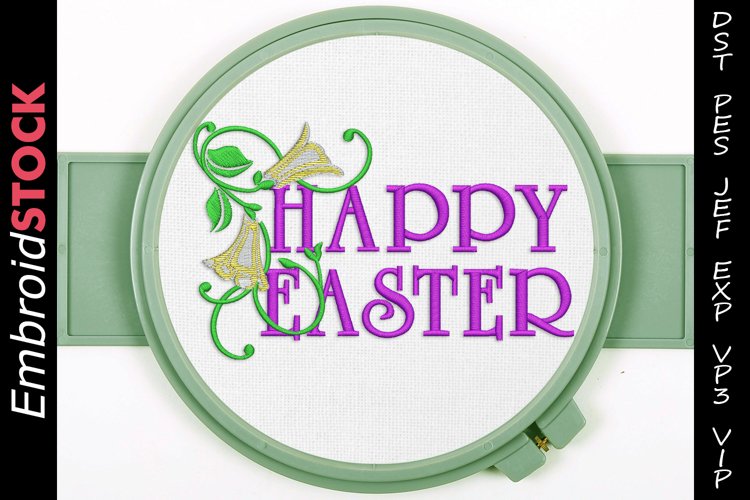 Happy Easter Embroidery Design (529936)