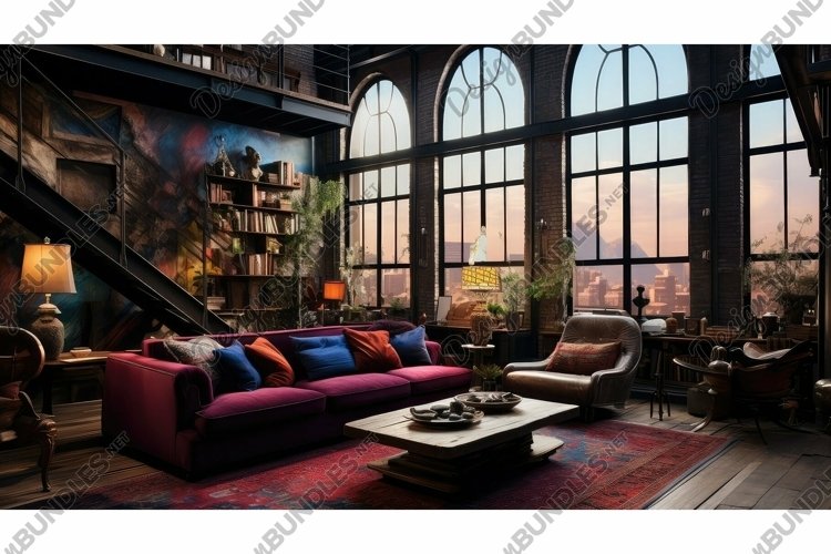 cozy loft interior room (4053558)