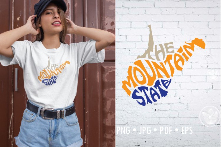 The mountain State Cut File | West Virginia Word Art