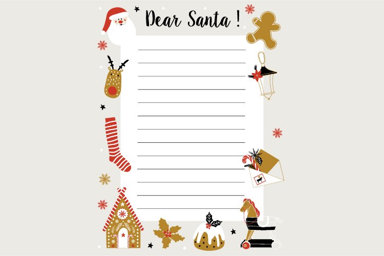 Christmas Letter Templates | Design Bundles