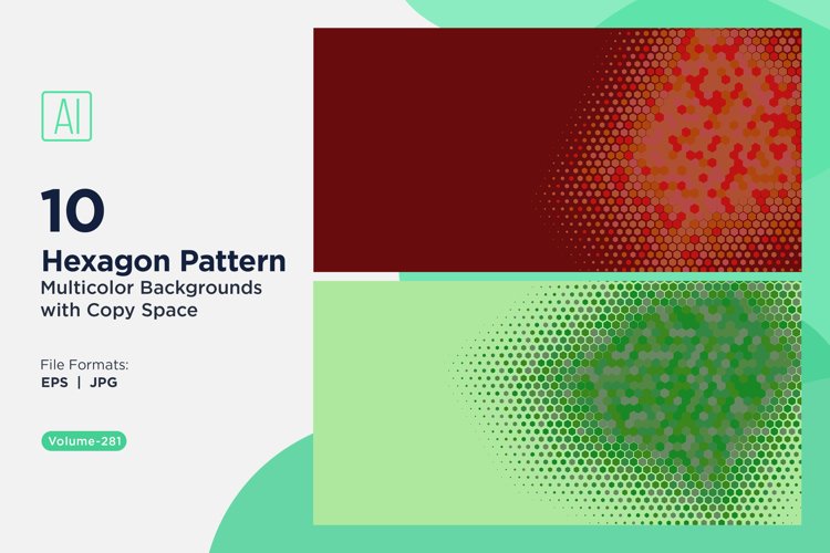 Vivid Hexagon of Various Sizes Versatile Pattern (4627089)