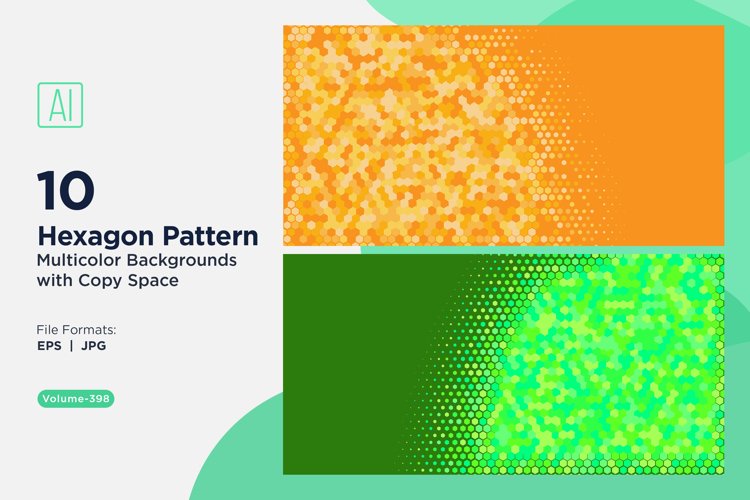 Vivid Hexagon of Various Sizes Versatile Pattern (4627742)