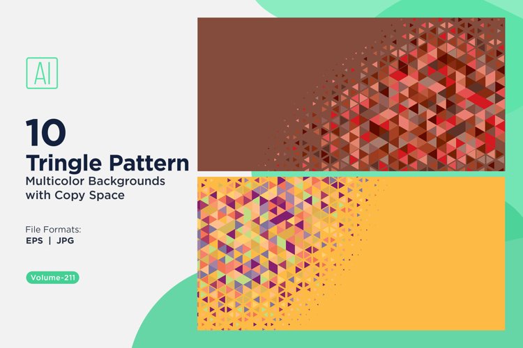 Vibrant Triangular Pattern Background Multi Colors (4524697)