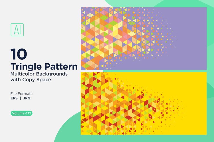 Vibrant Triangular Pattern Background Multi Colors (4524707)