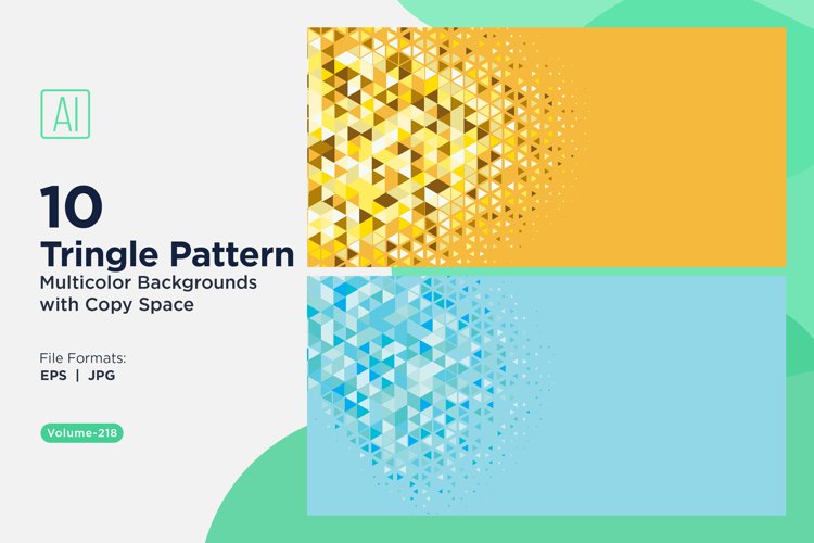 Vibrant Triangular Pattern Background Multi Colors (4524712)