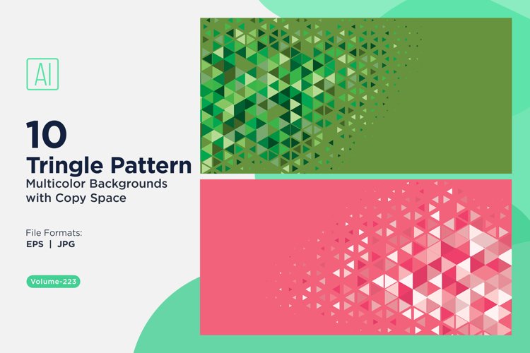 Vibrant Triangular Pattern Background Multi Colors (4524718)