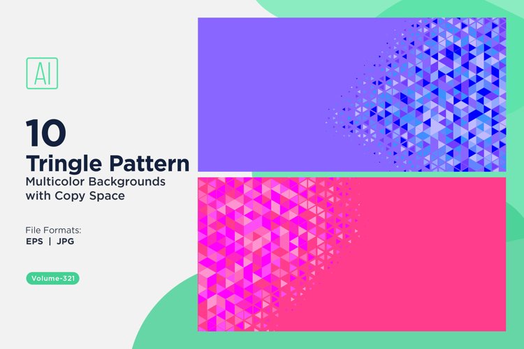 Vibrant Triangular Pattern Background Multi Colors (4524889)
