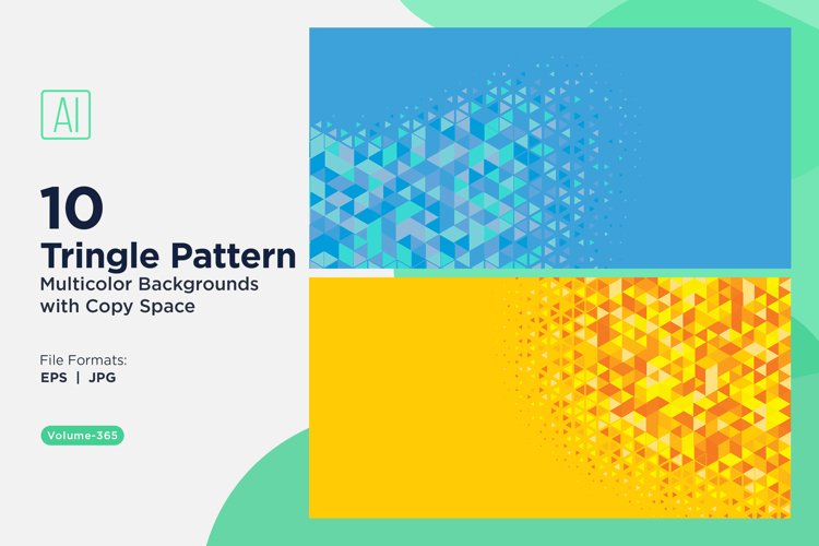 Vibrant Triangular Pattern Background Multi Colors (4524952)