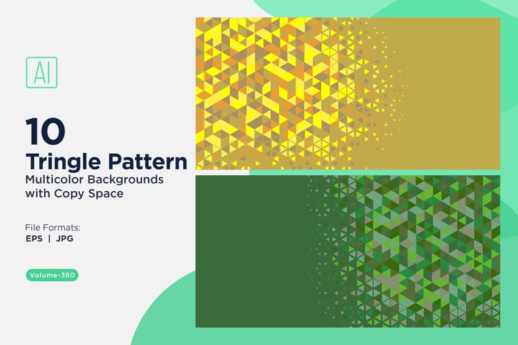 Vibrant Triangular Pattern Background Multi Colors (4525005)