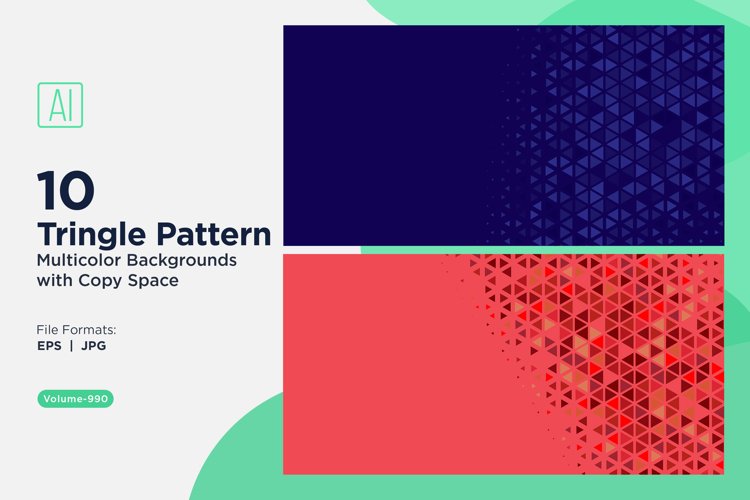 Vibrant Triangular Pattern Background Multi Colors (4527207)