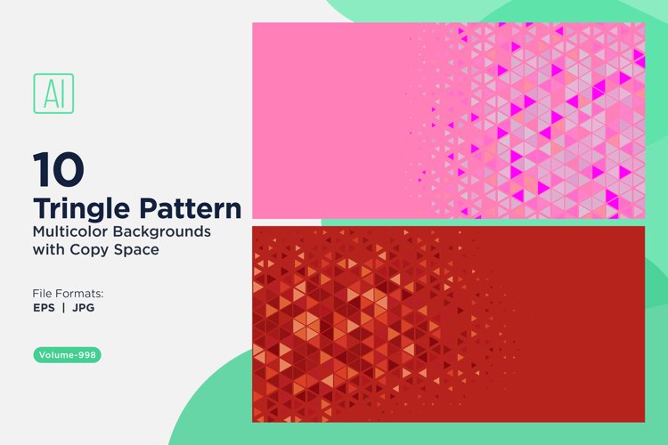 Vibrant Triangular Pattern Background Multi Colors (4527230)