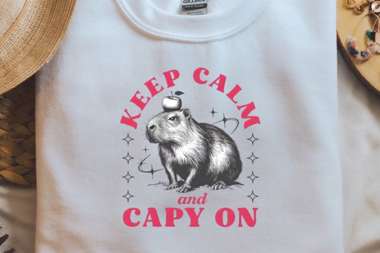Sarcastic Animal Keep calm and capy on png (4599820)