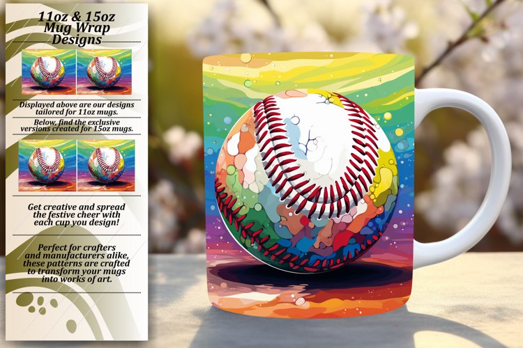 Colorful Abstract Sports Ball Mug Design