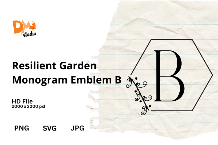 Resilient Garden Monogram Emblem (6068674)