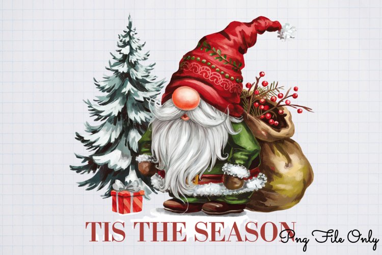 Tis the season Retro Christmas Clipart PNG