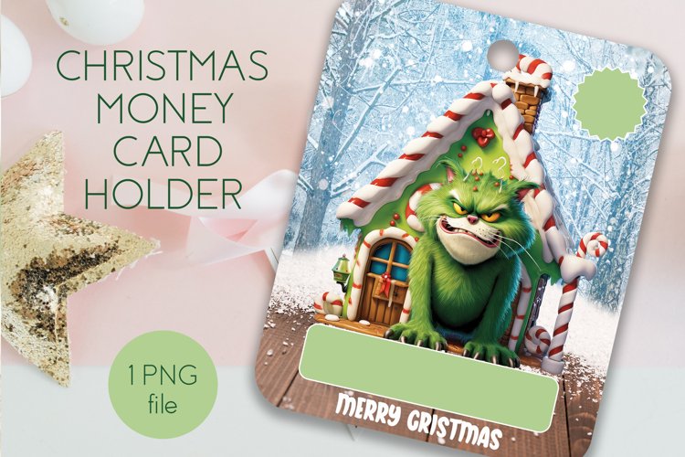 Christmas Printable Money Card Holder Grumpy Green (2986704)