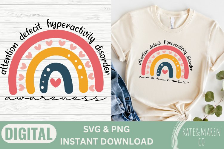 ADHD Awareness SVG |ADHD SVG |Neurodiverse SVG (2590063)