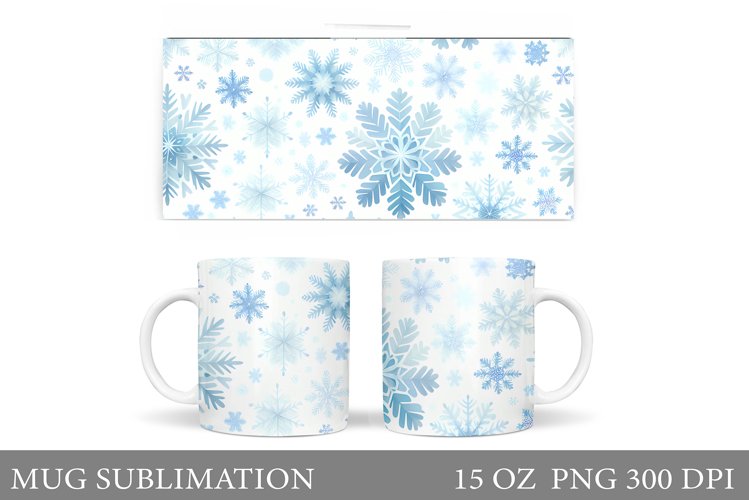 Snowflakes Mug Sublimation. Snowflakes Sublimation (4728621)