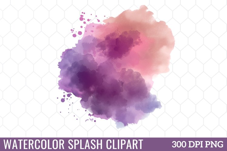 Watercolor Splashes Clipart (3479561)
