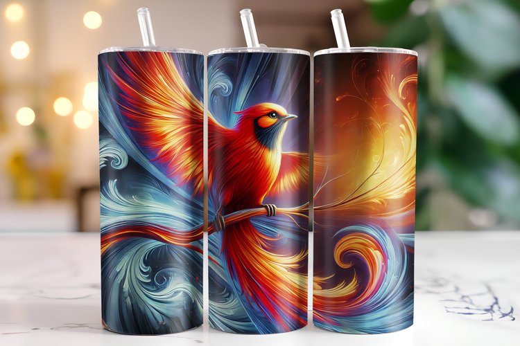 Cardinal Bird Tumbler Wrap | Sublimation | (5093610)