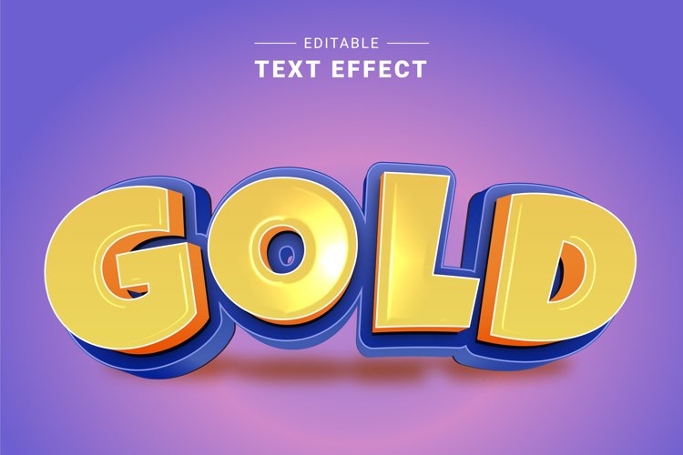Editable Text Effect for Illustrator. Vector (1728870)