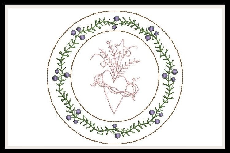 02 Candle Mat Design Embroidery Machine for 5 X 7 Hoop