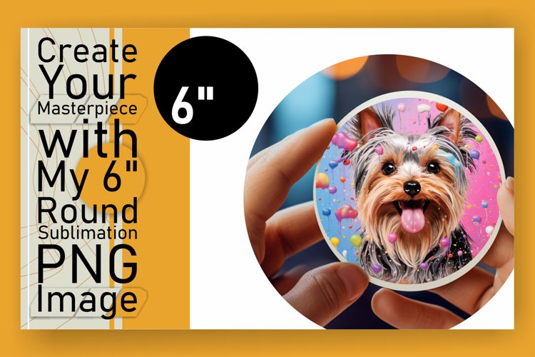 Woof-tastic Circles of Fun: Sublimation Dog Designs