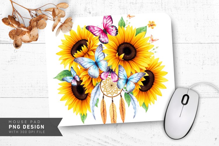 Radiant Pastel Beauty Mouse Pad PNG Design