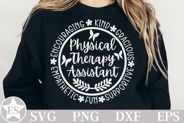 Physical Therapy Assistant SVG | Cute PTA Shirt Design