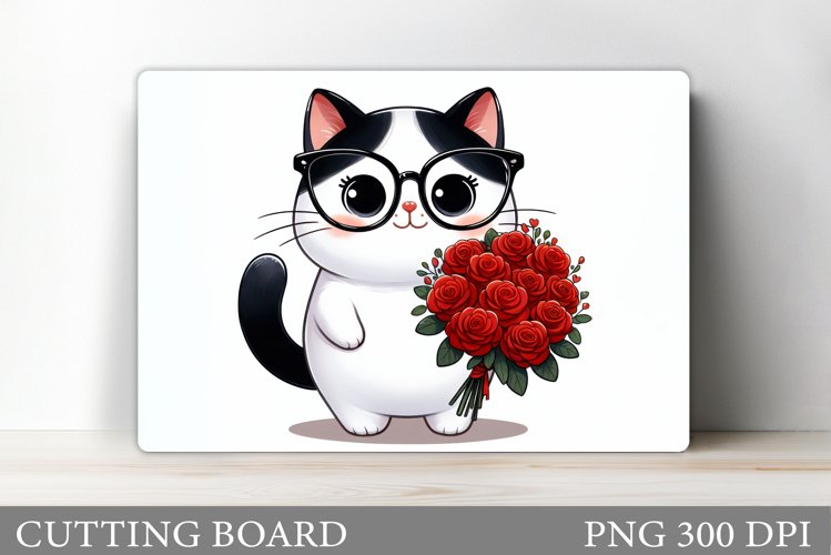 Cute Cat Cutting Board. Cat Kitchen Cutting Board (5131347)