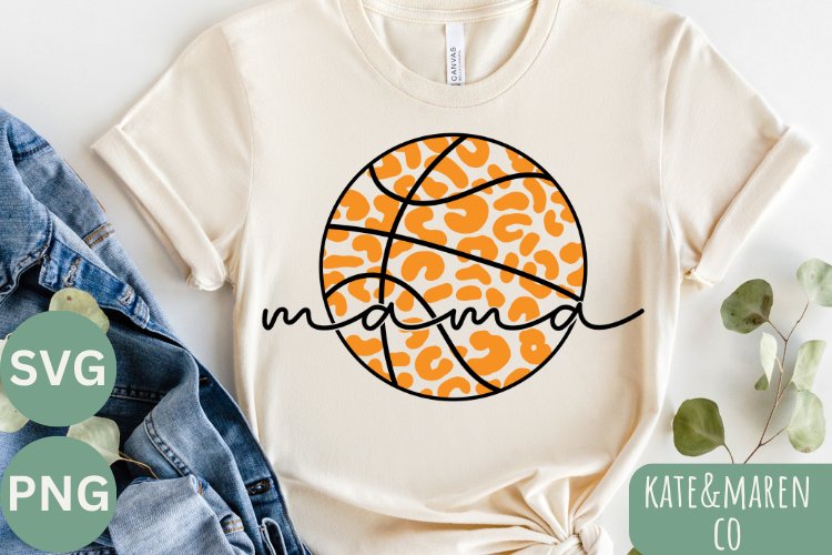 Leopard Basketball SVG | Basketball Mama SVG PNG