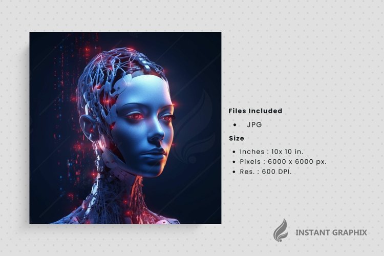Image of Artificial intelligence in humanoid generative AI