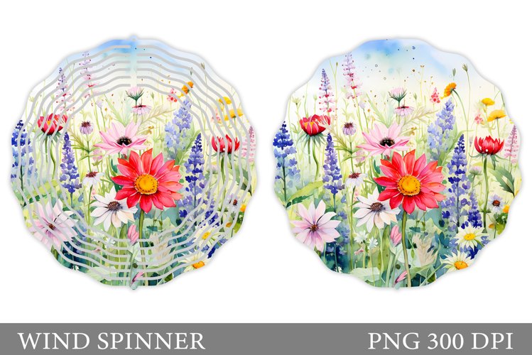 Wildflowers Wind Spinner Design. Floral Wind (3790730)