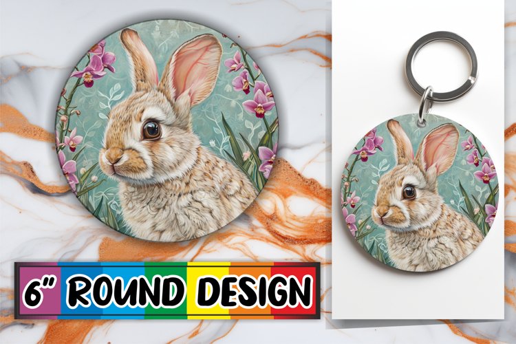 Floral Farm Animal Keychain