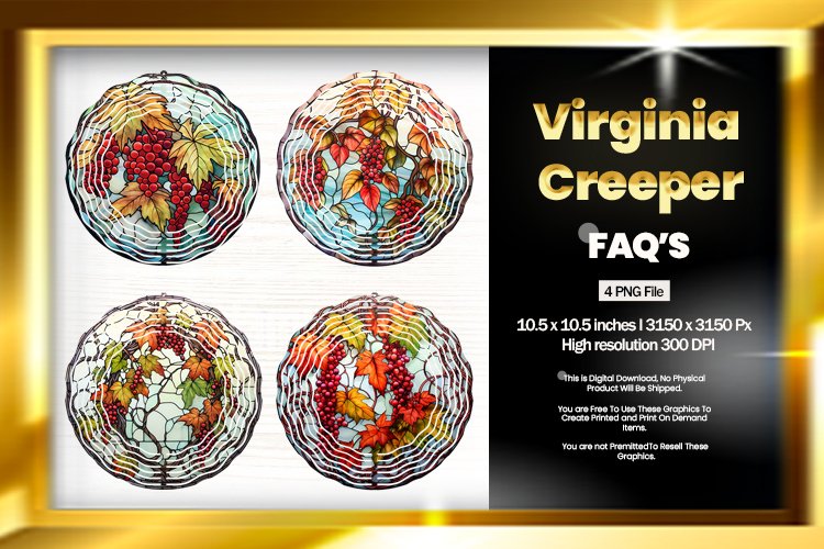 Virginia Creeper Wind Spinner Sublimation - 04 (3249232)