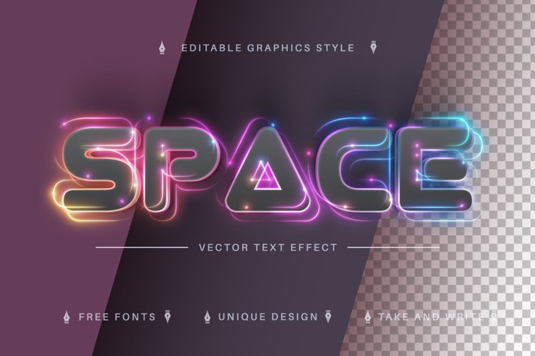 Space - Editable Text Effect, Font Style (1955839)