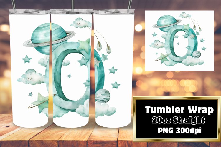 Starry Numbers: 20oz Sublimation Tumbler Art