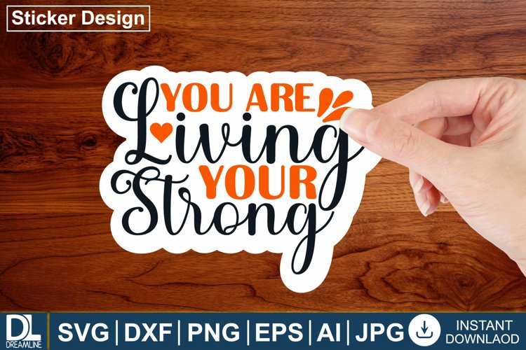 Motivational sticker design, Inspirational sticker (4141184)