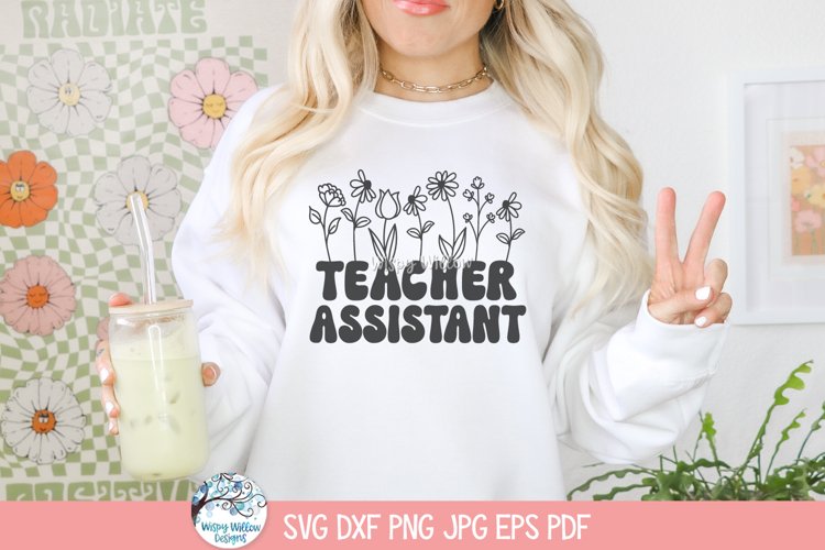 Teacher Assistant SVG | Floral Appreciation Design