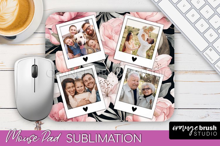 Photo Mouse Pad Sublimation, Floral Mouse Pad (4214506)