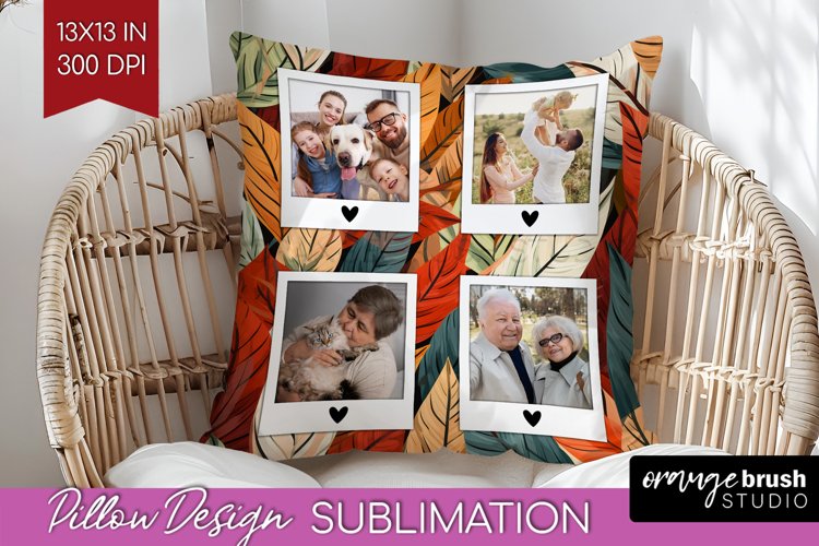Autumn Photo Frame Pillow Sublimation - Add Your (4821078)
