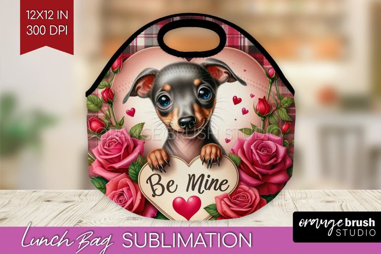 Valentine Dog Lunch Bag - Valentines Day Lunch Bug (5091502)