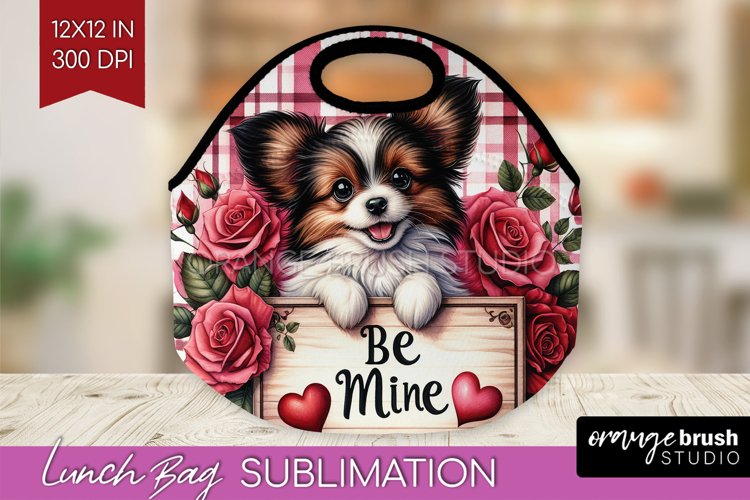 Valentine Dog Lunch Bag - Valentines Day Lunch Bug (5091505)