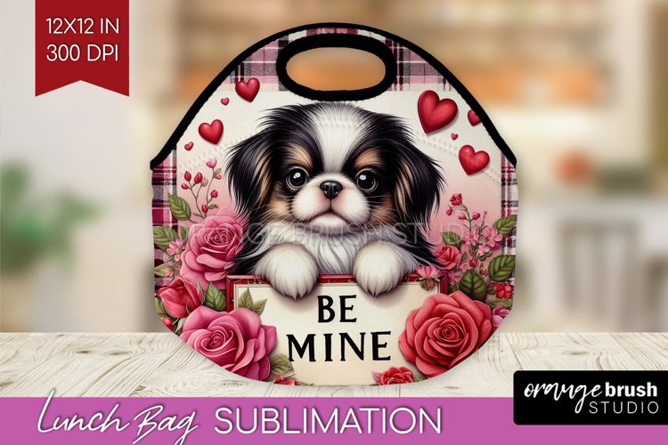 Valentine Dog Lunch Bag - Valentines Day Lunch Bug (5091510)