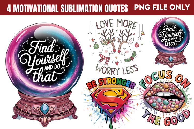 Motivational Sublimation Quotes Clipart PNG (5057522)