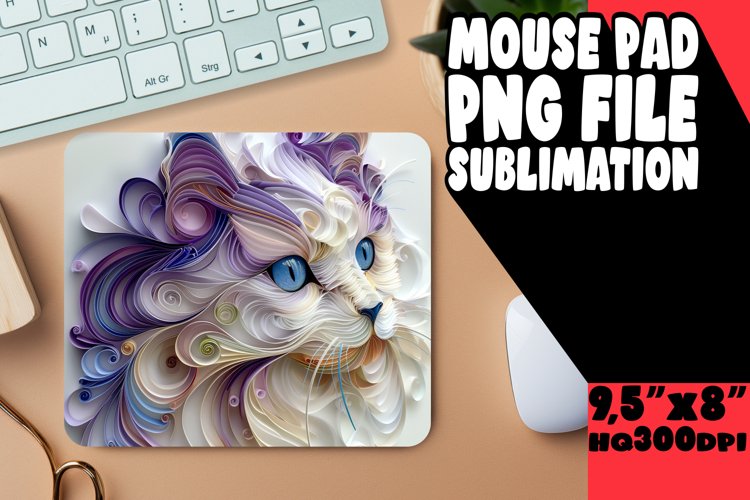 Whisker Wisdom 3D Mouse Pad - Cat Lover